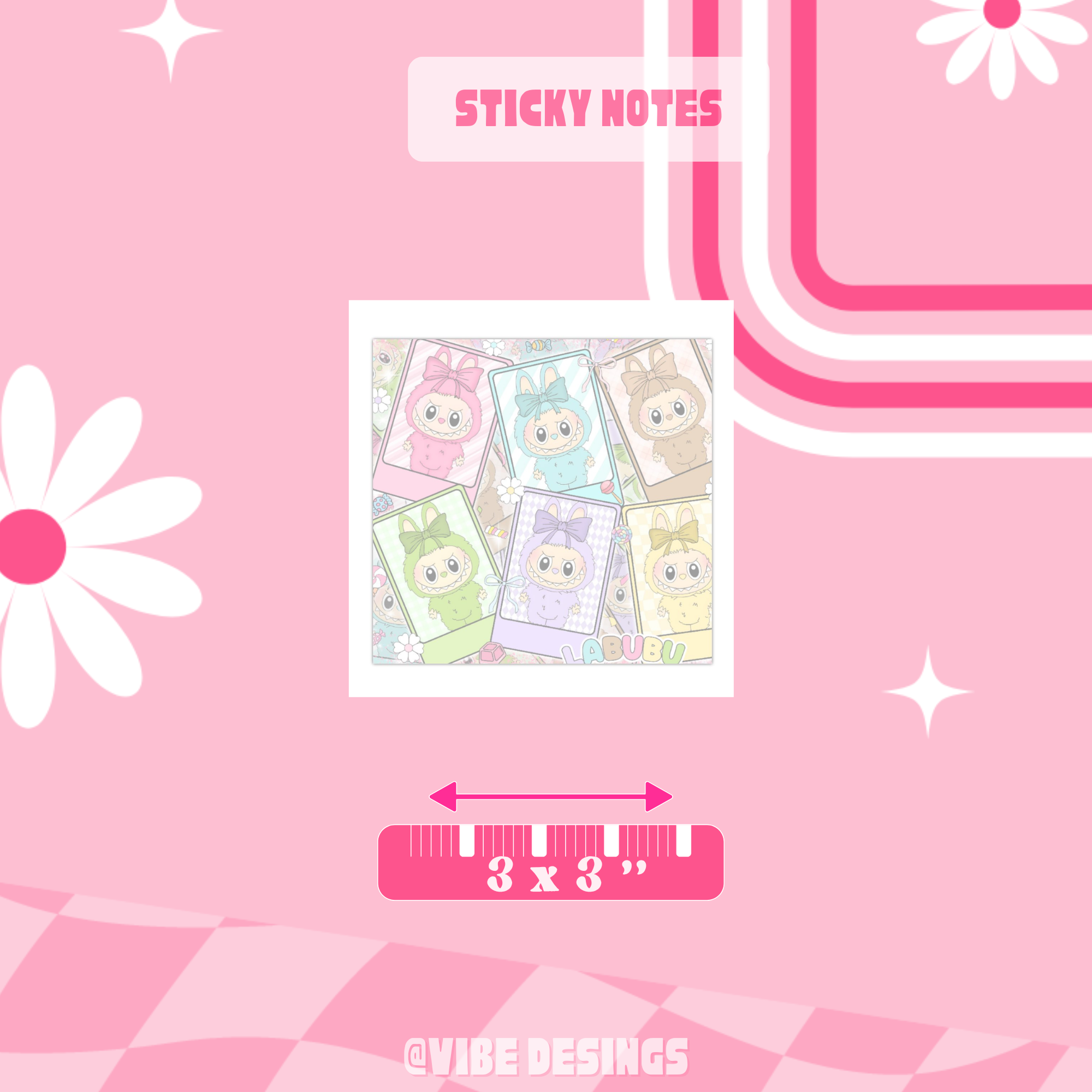 Monsters Cards Sticky Note – Vibe Desings