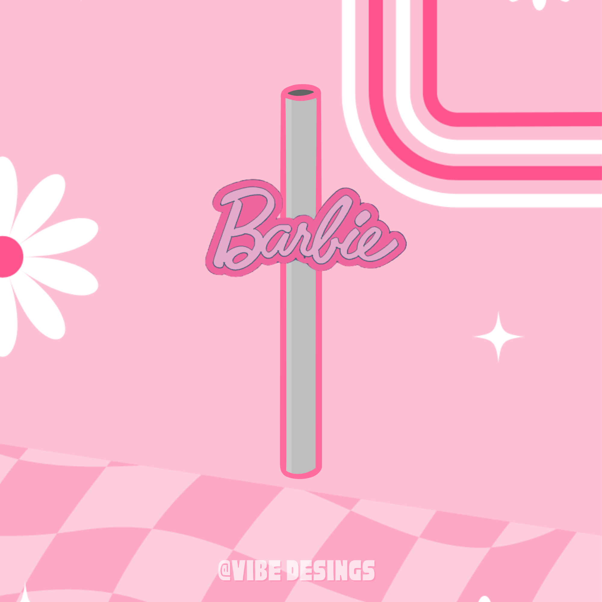 Barbie 3D Straw Topper – Vibe Desings